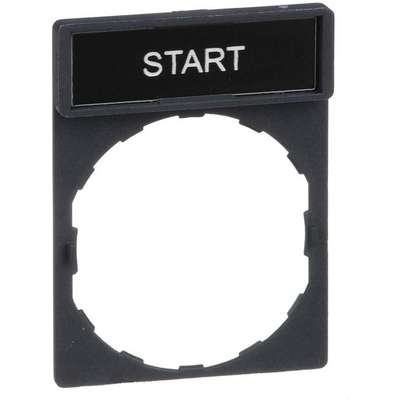 921340-4 Schneider Electric 22mm Rectangular Start Legend Plate ...
