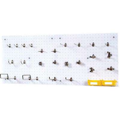 919006-4 Triton Products Polypropylene Pegboard Panel Kit with Round ...
