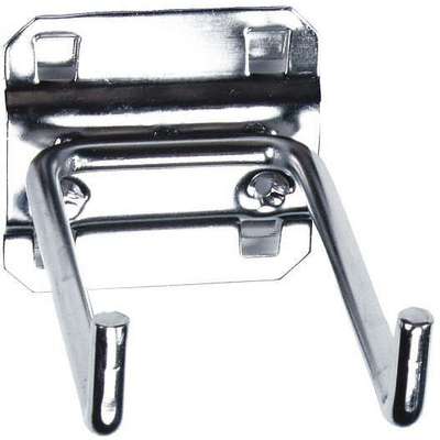 924196-8 Locboard Stainless Steel Double Rod Pegboard Hook, Screw In ...