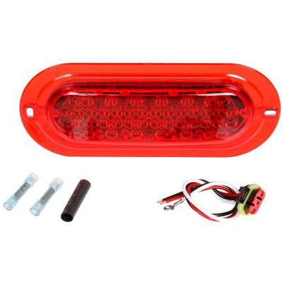 81277 Truck-Lite 60126R Super 60, Oval, Class II Strobe Light with Fit ...