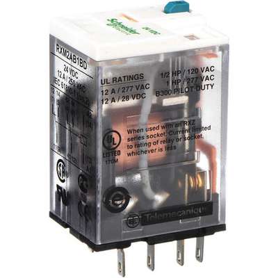 928870-9 Schneider Electric 24VDC Coil Volts, General Purpose Relay ...