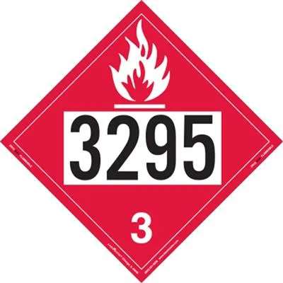 38149 3295 Flammable Liquid Placard, Rigid Vinyl | Imperial Supplies