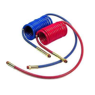 92293 Grote DOT Coiled Air Brake Assembly Red/Blue Set 15 ft. with 40 ...