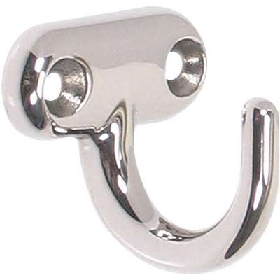 932888-4 Double Hook: 1 Hooks, Stainless Steel, Chrome, 44 lb Working ...