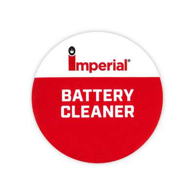 3968 Round Label Only For Imperial Battery Cleaner | Imperial Supplies