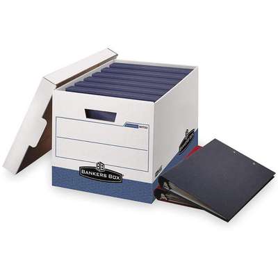 924350-5 Bankers Box Record Storage Box, 12" Height, 12 1/4" Width, 18 ...