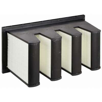 933645-4 Air Handler V-Bank Air Filter, 12x24x12, MERV 15, Fiberglass ...