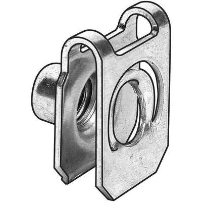 928976-3 Spring Nut: U Clip-On, Steel, Phosphate, M6-1.00 Thread, 0.8 ...