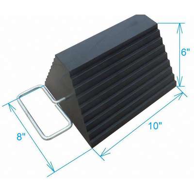 916649-5 General Purpose Single, Rubber Wheel Chock; Max. Vehicle ...