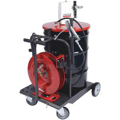 925288-3 Portable Grease Pump with Gun, Fits Container Size 400 lb./55 ...