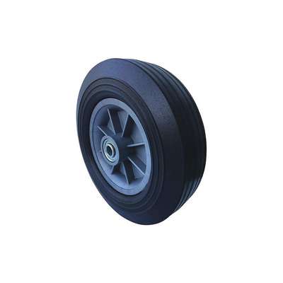 Flat-Free Solid Rubber Wheel, 10" Dia., 500 lb Rating | Imperial Supplies