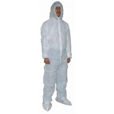 934002-2 Condor Hooded Disposable Coveralls: Polypropylene, Light Duty ...