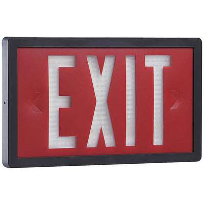 912428-4 Isolite Universal Self-Luminous Exit Sign with Red Background ...