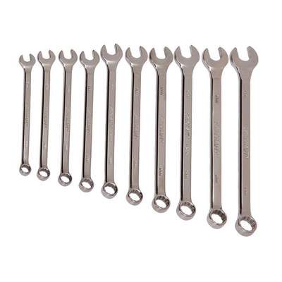 941054-1 Ability One Combination Wrench Set: Alloy Steel, Chrome, 11 ...
