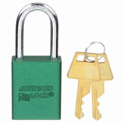 919317-6 American Lock Green Lockout Padlock, Different Key Type ...