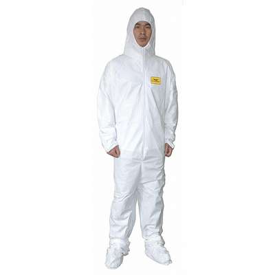 933332-1 Condor Hooded Disposable Coveralls: Microporous Film Laminate ...