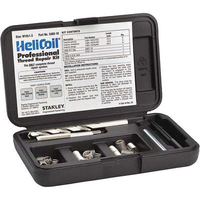 924074 304 Stainless Steel Thread Repair Kit, M10 x 1.5 Size, 6 Ea. 10 ...