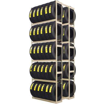 922201-1 Steel Double Sided Boltless Tire Rack, Shelf Capacity 2000 lb ...