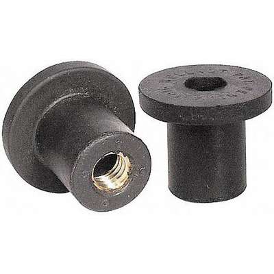 38028 Rubber Expandable Nut, 3/8"-16, Neoprene with Captive Brass Nut ...