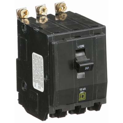 926486-5 Square D Bolt On Circuit Breaker, 50 Amps, Number of Poles: 3, 240VAC AC Voltage Rating ...