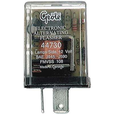 923189-2 Grote 3-Prong Electro-Mechanical Flasher, 25 A, 12 V, Clear ...