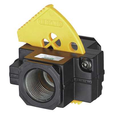 933800-1 Air Line Lockout Valve: 3/4 in NPT, 3/4 in NPT Outlet Size ...