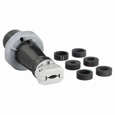 941008-2 Hubbell IEC Pin and Sleeve Plug: 100 A, 600V AC, IEC Grounding ...