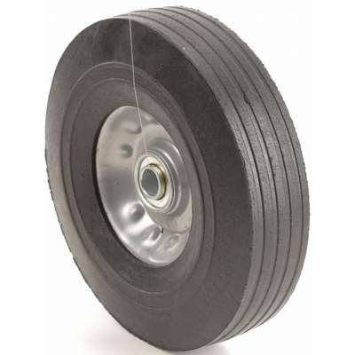 Flat-Free Solid Rubber Wheel 8", 400 lb Load Rating | Imperial Supplies