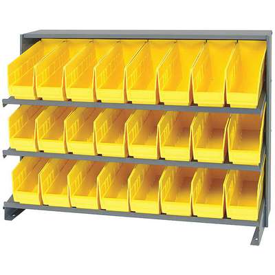 921876-4 Quantum Storage Systems Steel Bench Pick Rack with 24 Bins, 36 ...