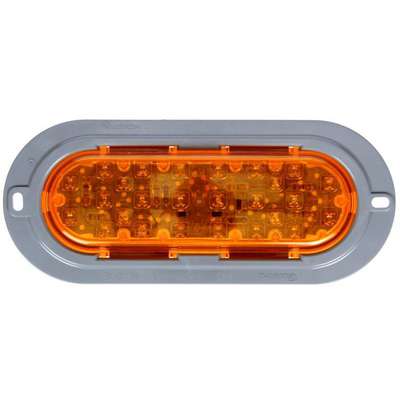 81108 Truck-Lite LED M-60 Aux/Mid- Turn Yellow Lamp Grey Flange Mount ...