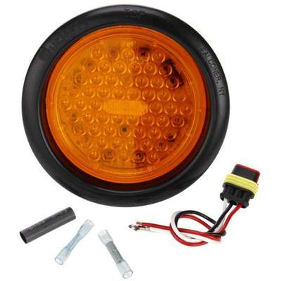 81164 Truck-Lite 44101Y Super 44, Round Strobe Light with Fit 'N Forget ...
