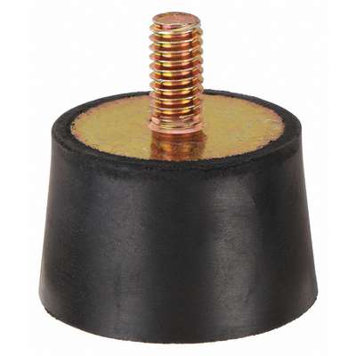 921074-7 Cylindrical Vibration Isolator: Male Threads Top End, 1 5/8 in ...
