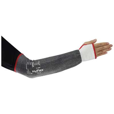944295-8 Hyflex Cut-Resistant Sleeve: ANSI/ISEA Cut Level A4, Intercept ( 15 ga ), Gray, Knit ...