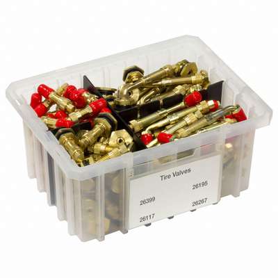 943263-8 Akro-Mils Label Holder: 5 3/4 In X 4 3/4 In, Clear, 6 Label ...