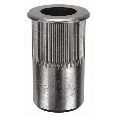 917849-3 Steel Knurled Flanged Rivet Nut 0.470" L, #8-32 Dia./Thread ...