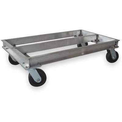 925098-8 36"L x 21"W x 9"H Silver General Purpose Dolly, 2000 lb. Load ...