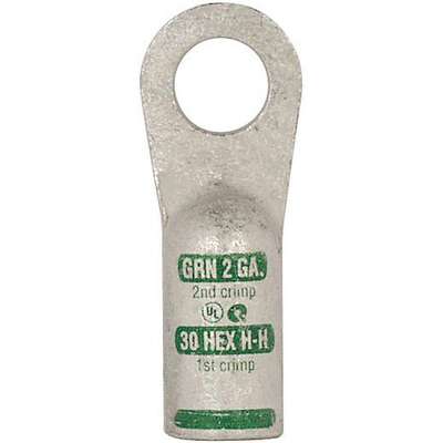 6191 Imperial 2 Gauge Lug, Heavy Wall, 3/8" Stud Size, Copper ...