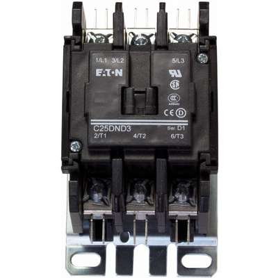 926185-3 Eaton 208/240VAC Definite Purpose Contactor; No. of Poles 3 ...
