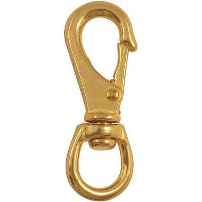 916203-1 Eyelet Spring Snap, Swivel L, 4-3/8", 7/8" Eye Inside Dia ...