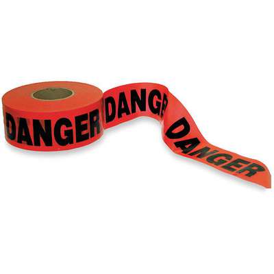 911033-7 Polyethylene Barricade Tape; 1000 ft. L x 3" W, 1.6 mil Thick, Black / Red | Imperial ...