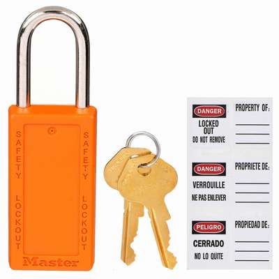916488 Master Lock Orange Lockout Padlock, Different Key Type ...