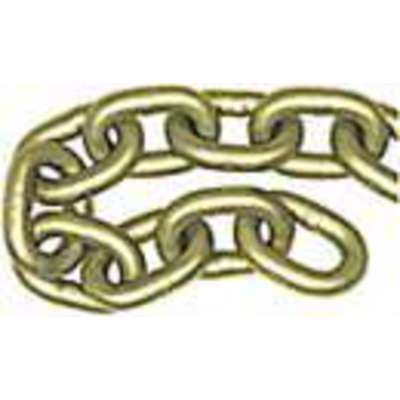 24706 Grade 70 Chain, 3/8" x 25 ft., Carbon Steel, 6600 lb. Working ...