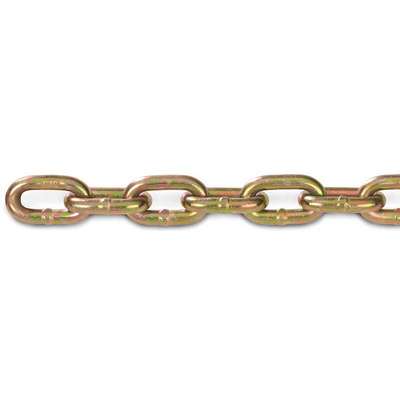 24816 Grade 70 Chain, 3/8" x 20 ft., Carbon Steel, 6600 lb. Working ...