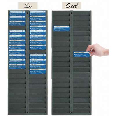 918427-8 Pyramid Employee ID and Badge Rack, 9/10 x 3-1/2" x 12/40 ...