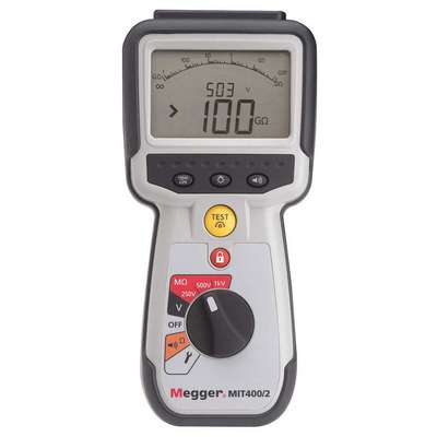 934633 Megger Backlit LCD Battery Operated Megohmmeter; Insulation ...