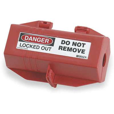 918503-3 Brady Plug Lockout: For 1/2 in Max Cord Dia, For 3 in Max Plug ...