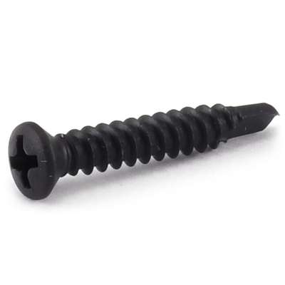 891524 Screw Phil Oval Hd, 8 X 1" Black Oxide Tek #6 Hd | Imperial Supplies