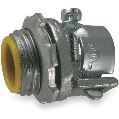 934193-7 Raco Straight Connector - Squeeze Clamp Style: Iron, 1" Trade ...