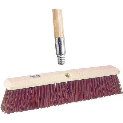 925981-2 60" Heavy-Duty Push Broom with Synthetic, Brown Bristles ...