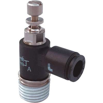 929540-4 Elbow Miniature Flow Control, 1/8" Valve Port Size, 6.0 mm ...